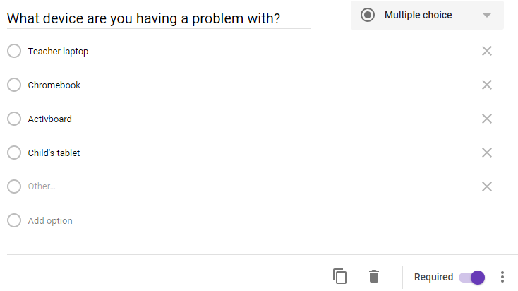 Reporting Problems using Google Forms | Ian Addison's Blog